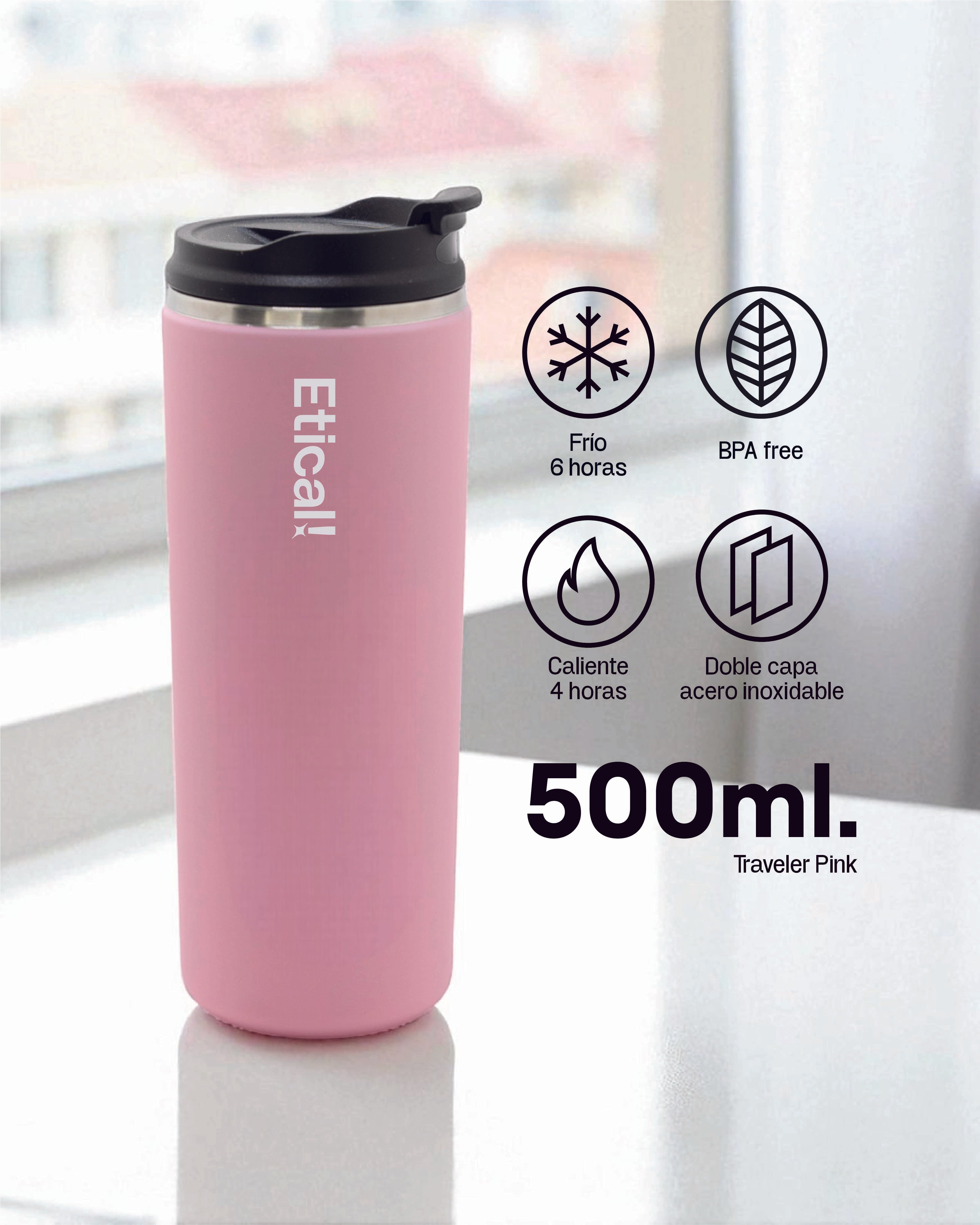 Etical Traveler 500ml Rosa